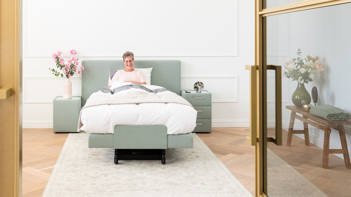 Verrijdbare boxspring op wielen | Aldenhuijsen Slaapsystemen